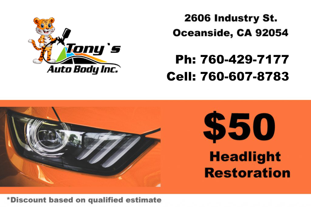 Coupons – Tony’s Auto Body Inc.
